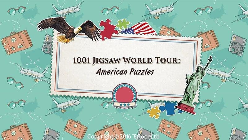 1001 Jigsaw World Tour: American Puzzle - Freegamest By Snowangel